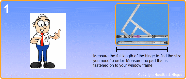 How to measure your window hinges